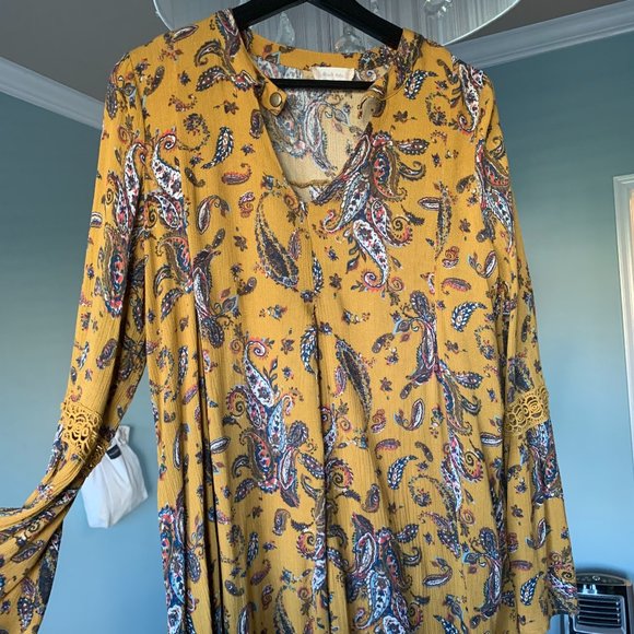 Altar'd State | Dresses | Altard State Dress Yellow S | Poshmark